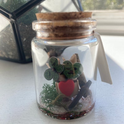 Sml Zelda BOTW Inspired Personalised Korok in a Glass Bottle - Etsy