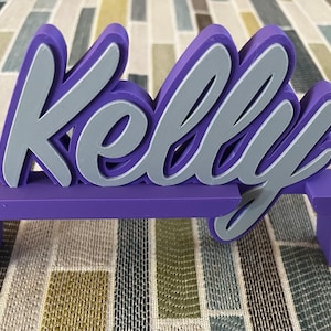 Desk Name Plate, 3D, Multi-color, Custom Made, Desk Accessories, Office ...