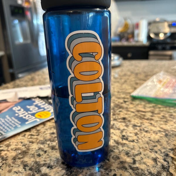 Waterproof Name Decal Personalized Vinyl Sticker NAME STICKER ...