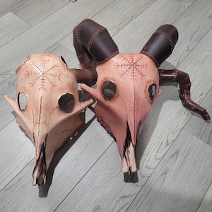 Pagan Skull Mask Leather Pattern PDF by Leatherhubpatterns - Etsy