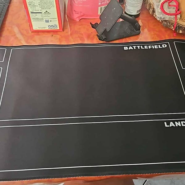 Mini Commander Zone Mat | 9.5"x7.75" Compact EDH Life Tax and CMDR ...