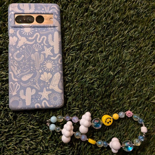 Colorful Candy Heart Phone Charm Strap, Sparkly Cute Wrist Phone ...