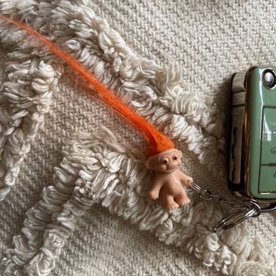 Troll Keyrings/keychains Emo Cute Goth Hip Kitty Cat Retro 80s 90s Fun ...