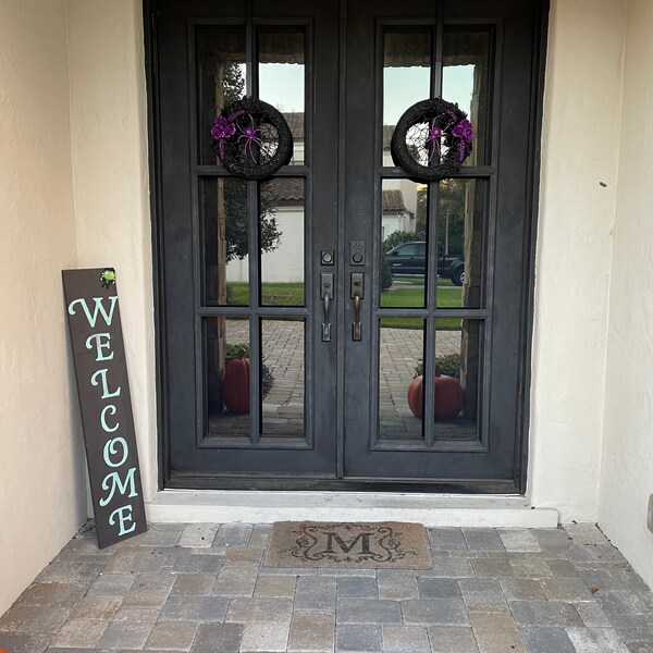 Halloween Glitter Spider and Orange Web Flower Wreath - Etsy