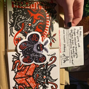 Linocut Dracula Bookmark. Vampire Bat. Bram Stoker. Horror Gothic ...