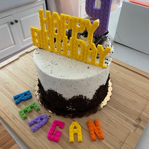 Celebration Cake Set Happy Birthday Sign and Numbers Cake - Etsy