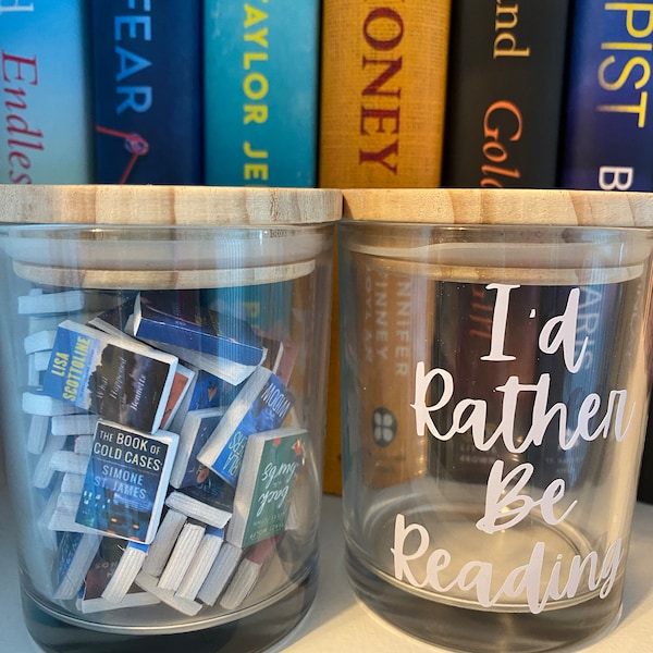 Mini-book Jar, Custom Year of Books & TBR Miniature Book Jar - Etsy