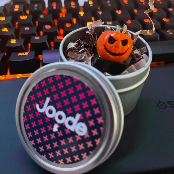 Halloween Pumpkin Backlit LED Keycaps Handmade Resin Custom Artisan - Etsy