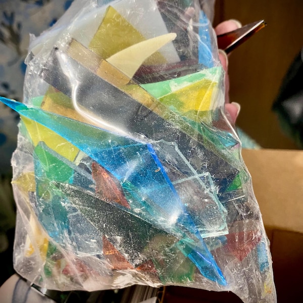 Colorful Stained Glass Scrap Pieces – Ideal for Mosaics, Resin Art ...