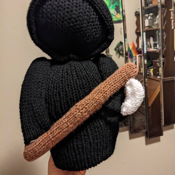 Thanatos, the Grim Reaper Knitting Machine Pattern | Grim Reaper Addi ...