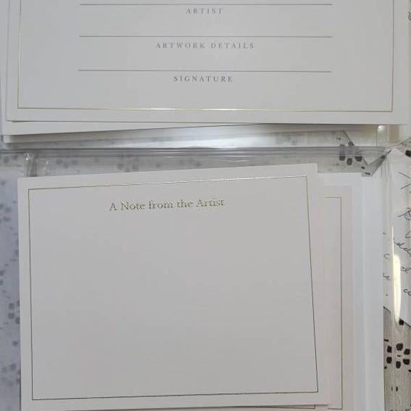 Artwork Labels for Art Shows and Exhibitions, Display Cards, Pack of 25 ...