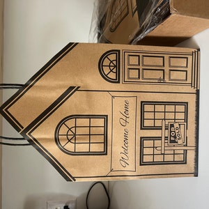 House Shaped Gift Bags - Etsy