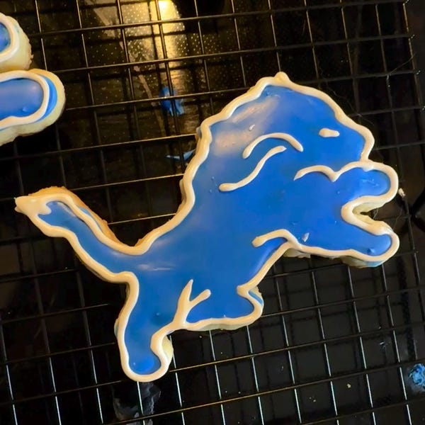 DETROIT Lions Cookie/dough/sand Cutter USA Made 3D Football Logo - Etsy