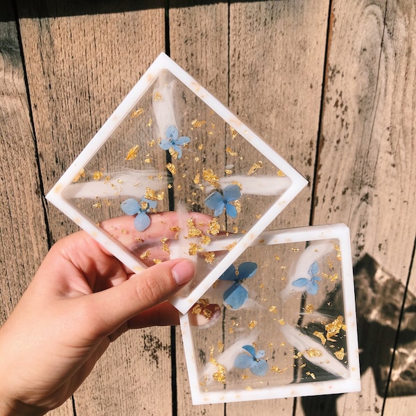 Bright Blue Hydrangea Pressed Flowers - Pack of 25 1/2 Inch to 1 1/4 ...