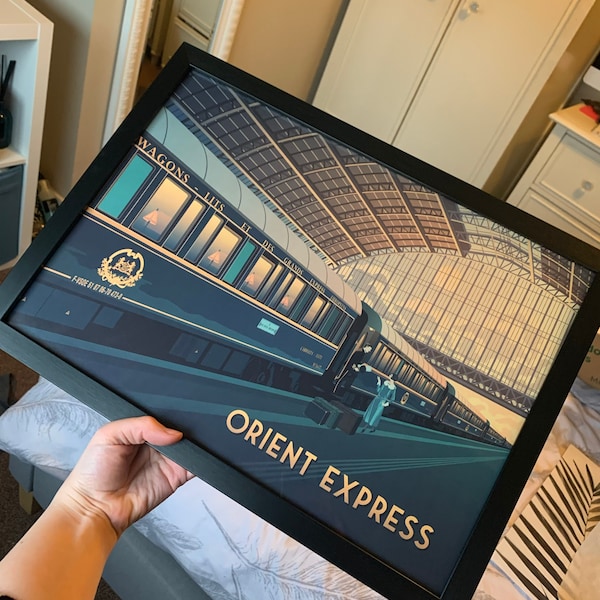 Orient Express Travel Poster, Train, Vintage Train Print, London ...