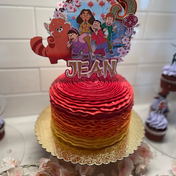 Turning Red Inspired Cake Topper - Etsy