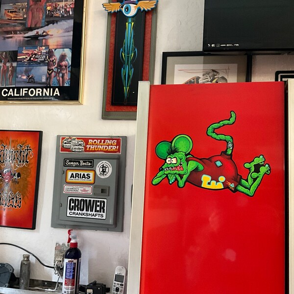 Crazy Eyez Hot Rod Rat High Quality Vinyl Decal / Sticker, Art Print ...