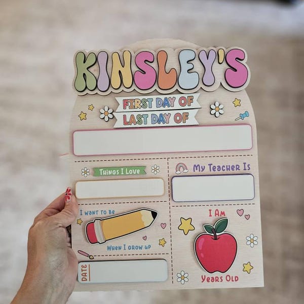 Personalized Teacher Door Sign, Custom Teacher Name Door Hanger ...