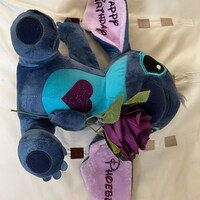 Personalised Stitch, Plushie Stitch, Lilo and Stitch, Birthday, Ohana ...