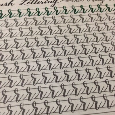 Capital Letters Brush Lettering uppercase Practice Sheets for Large ...