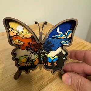 3D Butterfly Laser Cut Files Svg,wooden Interlocking Butterfly ...