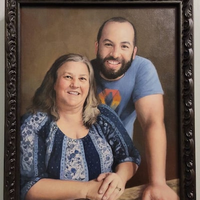 Custom Portrait Painting From Old Photo, Faded Photo to Oil Painting ...