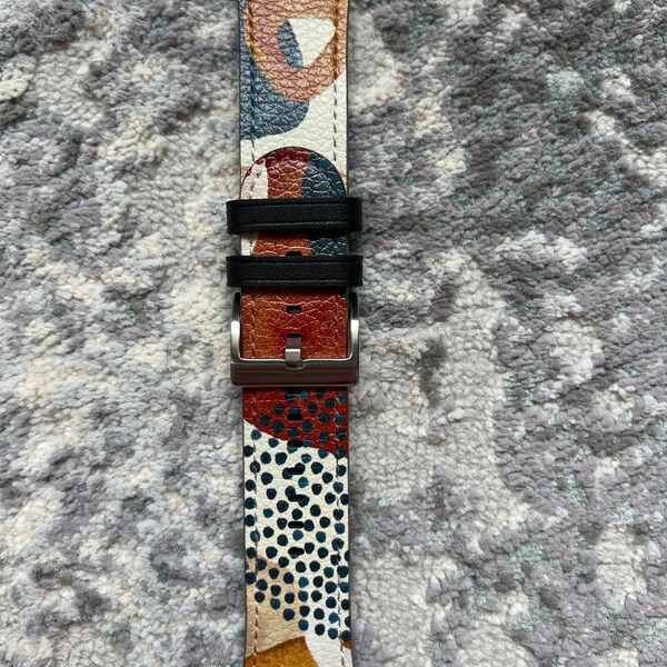 Rustic Abstract Shapes Apple Watch Band Series 3 4 5 6 7 8 SE 38mm 40mm ...