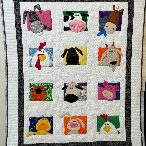 Animal Whimsy PDF Download Quilt Pattern by Amy Bradley - Etsy