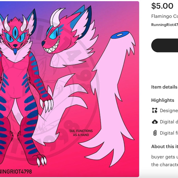 Novabeast Reference Sheet Base - Etsy