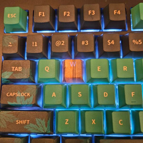 Green Black Link Keycaps Theme Keycap Set for Mechanical Keyboard | 140 ...