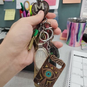 Zelda Breath of the Wild Sheikah Slate Keychain or Necklace BOTW Zelda ...