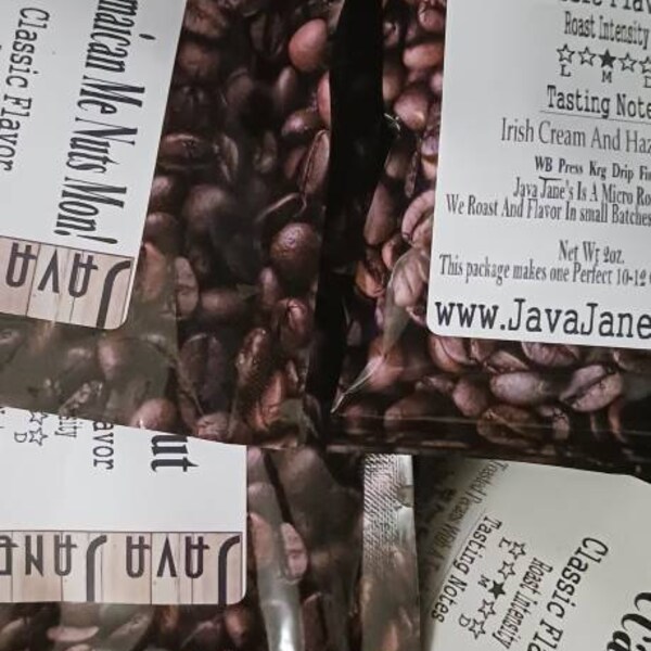 Rainforest Crunch Flavored Coffee Fresh Roasted Coffee Beans Java Jane's - Etsy