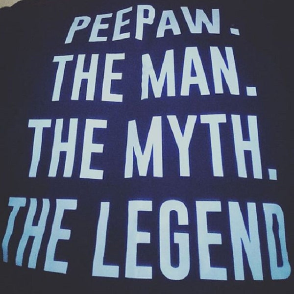 Peepaw Shirt - Peepaw the Man the Myth the Legend - Peepaw Gift - Etsy