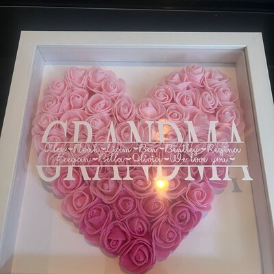 Custom Shadow Boxes With Name Nursery Decor Name Decor Birthday Gifts ...