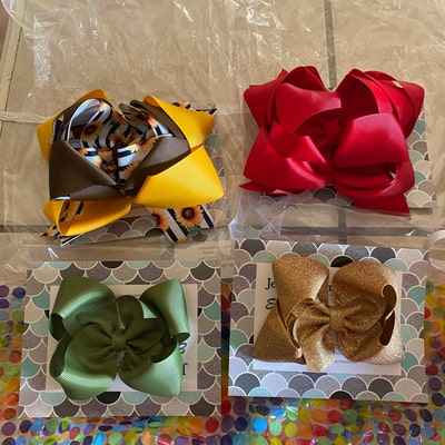 Large White Triple Stack Hairbow Big White Hair Bow - Etsy