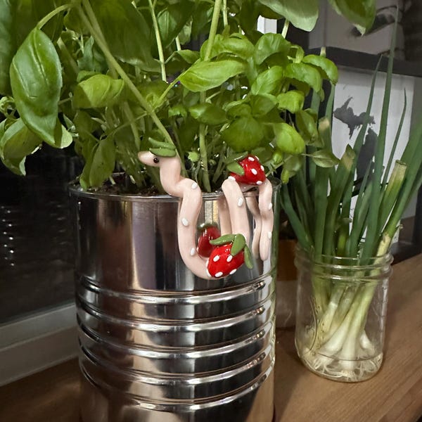 Lemon Snake Pot Perch - Plant Pot Decoration - Etsy