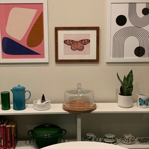 Ombre Geometric Half Moon Art Print Minimalist Modern Home | Etsy