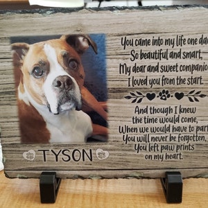 Personalized Wedding Photo Slate Slab Engagement Gift | Etsy