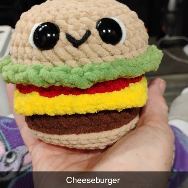 Barry the Burger No-sew PDF Printable Amigurumi Pattern - Etsy