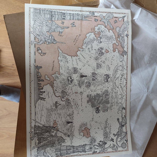 Map of elfhame From the Cruel Prince Fanart Illustration Made by Andrés ...