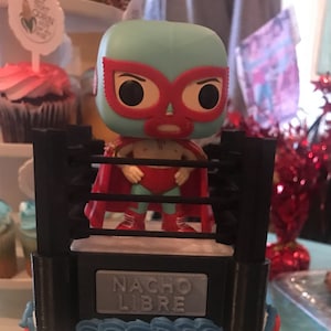 Funko Pop WWE AEW NJPW Wrestling Ring Display Stand Custom Base/ Cake ...