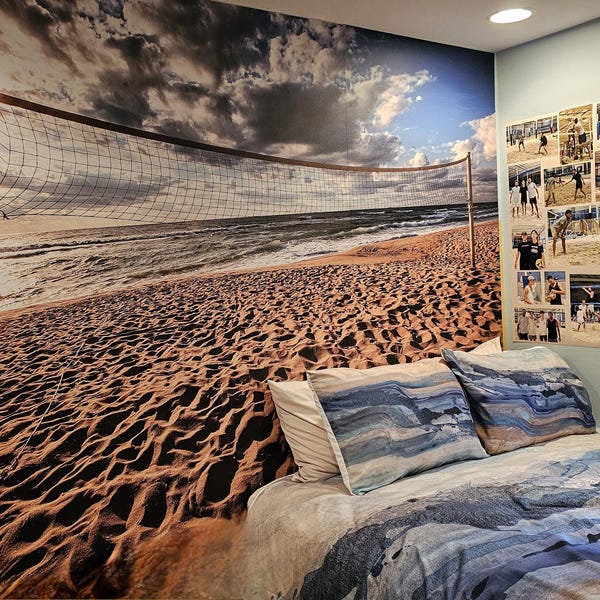 Tropical Wallpaper, Sunrise Wall Mural, Ocean Wall Covering, Sea Wall ...
