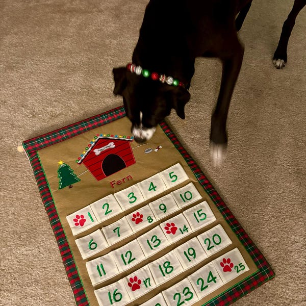 Personalized Dog Advent Calendar - Pet Christmas Countdown for Family ...