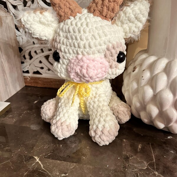 Amigurumi Cow Pattern, Plush Pattern, Stuffed Cow Toy, Cow, Crochet Cow ...