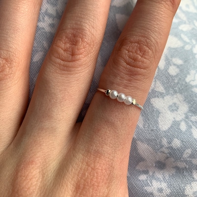 Anxiety/ ADHD Ring, Double Layer Worry Ring, Silver Plated Fidget Ring ...