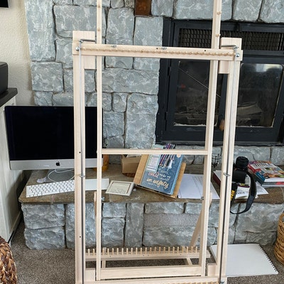 Easel Stand for Adjustable Twining Loom or Art in Solid Maple Made TO ...