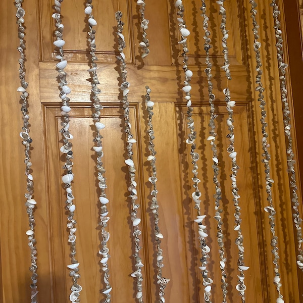 Boho Beaded Sea Shell Door Curtain: Handmade Coastal Decor - Etsy