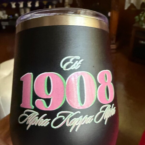 Zeta Phi Beta Wine Tumbler - 1920 Zeta Phi Beta Cup - Doves -pearls - Educated Zeta Girls -zeta ...