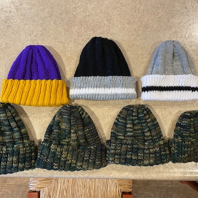 Men's Beanie Pattern Knitting Beanie Pattern Commuter Beanie How to ...
