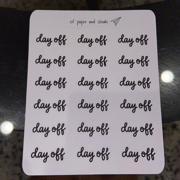 Film Script - Hand Written and Hand Lettered Planner Stickers for ...